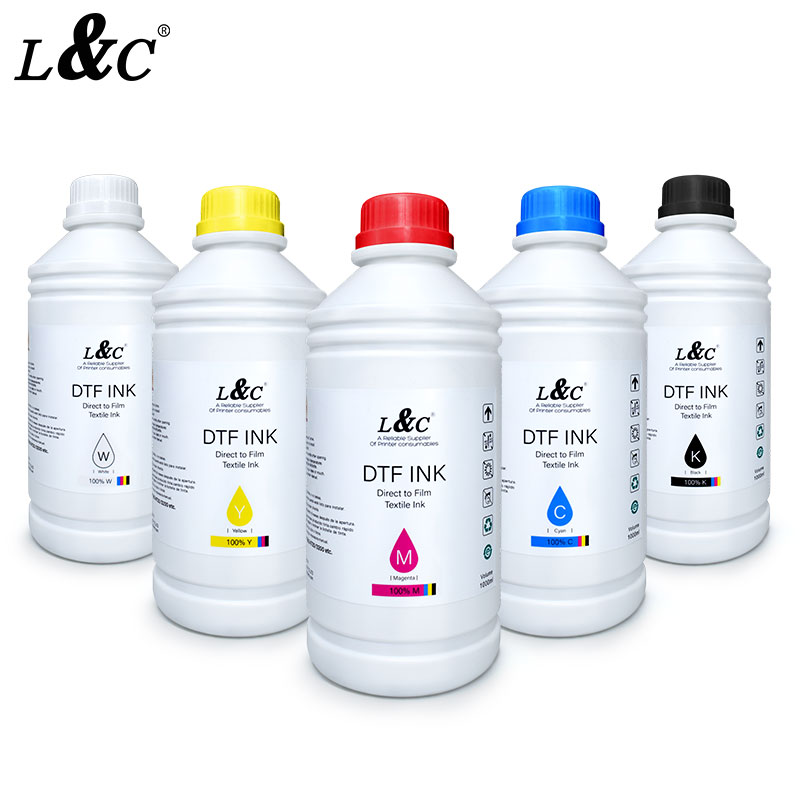 Textile 500ml 1000ml Premium DTF Printer Film white pigment ink DTF ink ...