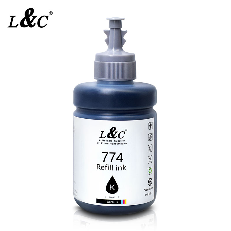 Factory direct sell premium compatible 140ml dye pigment tinta refill ...