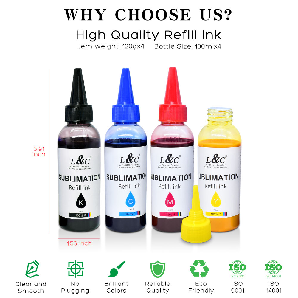 L&C high transfer rate Digital Textile Ink White Ink Sublimation ink ...